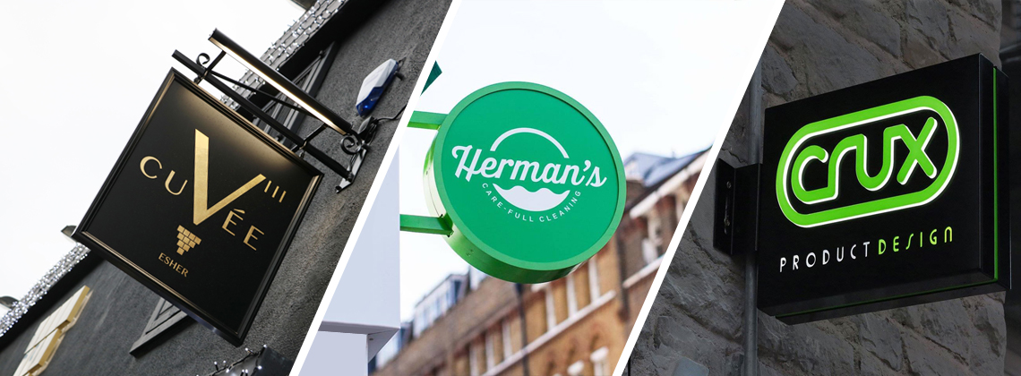 Illuminated Projection Signs - Hanging Signs